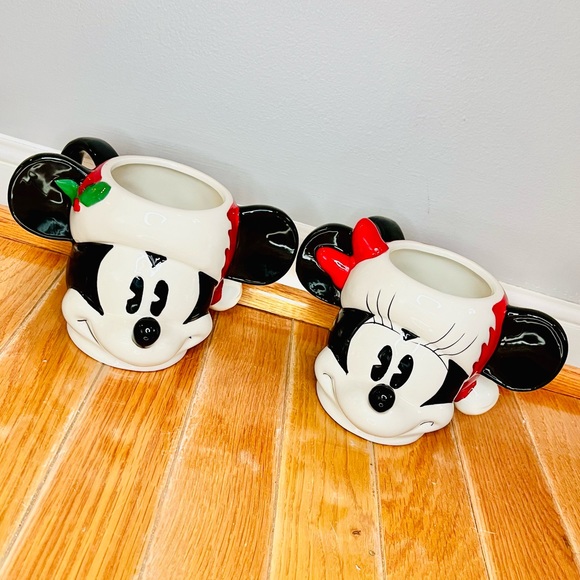 Disney | Holiday | New Christmas Mickey Mouse And Minnie Mouse Mug Set ...